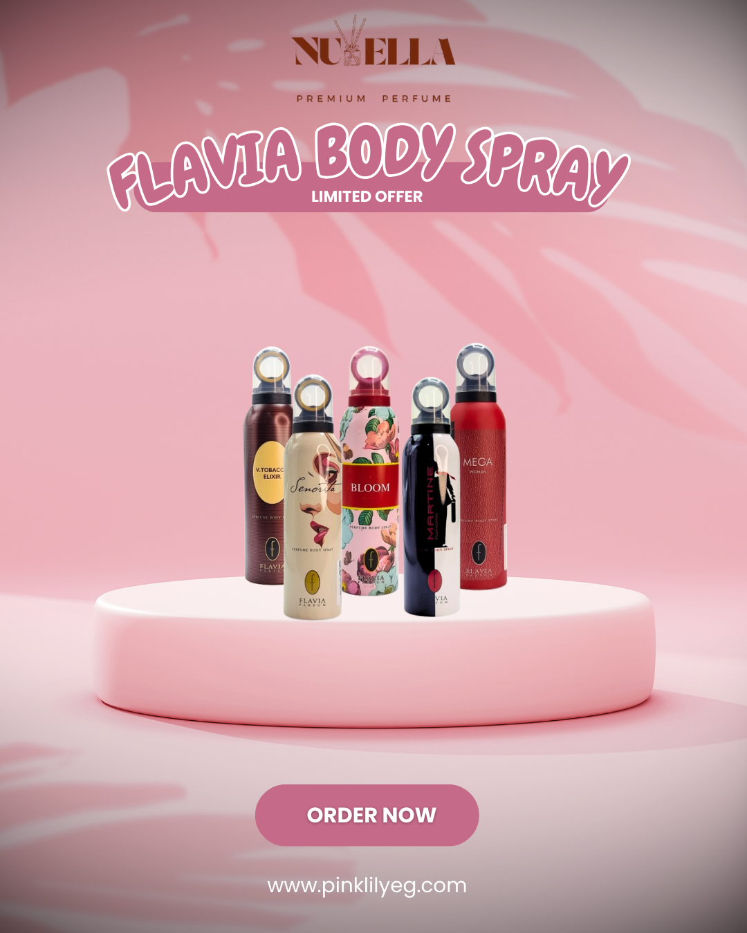 Flavia Body Spray – Pink Lily
